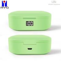 China LED Intelligence Display True Wireless Stereo Earphone 5H Green Color for sale