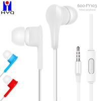 China Wired In Ear Earphones 3.5mm Connector 1.2 Meter with Microphone for Mobile Phones for sale