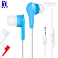 China Wired In Ear Earphones 3.5mm Connector 1.2 Meter with Microphone for Mobile Phones for sale