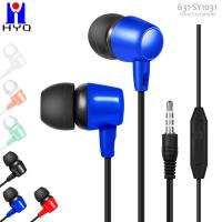 China Multi Color Wired In Ear Earphones 90dB Bass Stereo Headphones 3.5mm 1.2m Cable with Mic for sale