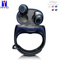 China Bluetooth 5.0 TWS Smart Watch Earbuds 50mAh IPX5 Waterproof Fitness Tracker for sale