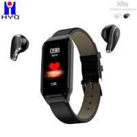 China TWS Bluetooth 5.0 Smartwatch with Wireless Earbuds Fitness Tracker 130mAh for sale