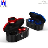 China Waterproof 100dB True Wireless Stereo Earphone Bluetooth 5.0 400mAh Charging Case for iPhone Android for sale