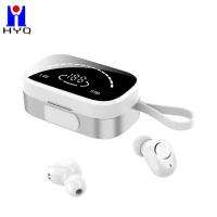 China 3500mAh TWS In Ear Bluetooth 5.0 Earbuds with Digital Power Display Charging Case for sale