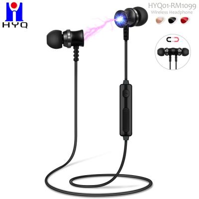 China Bluetooth 5.1 Necklace Wireless Stereo Earphone 10mm Speaker 55mAh Battery for sale
