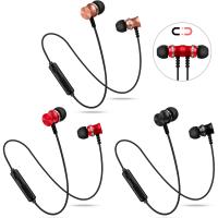 China Bluetooth 5.1 Necklace Wireless Stereo Earphone 10mm Speaker 55mAh Battery for sale