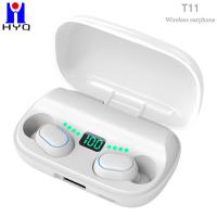 China TWS Bluetooth 5.0 Earbuds with 2500mAh Power Bank Case LED Display for sale
