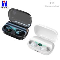 China TWS Bluetooth 5.0 Earbuds with 2500mAh Power Bank Case LED Display for sale