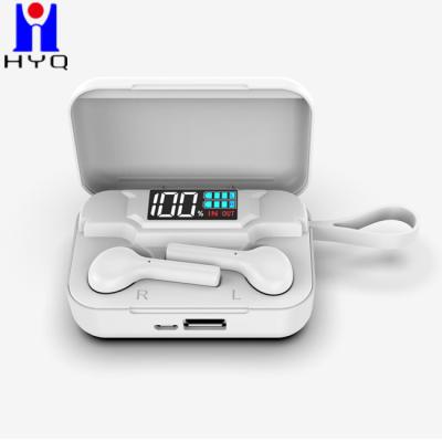 China TWS Power Bank Earphones 2600mAh Charging Case Bluetooth 5.0 Headset 90dB Type C for sale