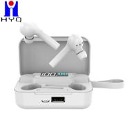 China TWS Power Bank Earphones 2600mAh Charging Case Bluetooth 5.0 Headset 90dB Type C for sale