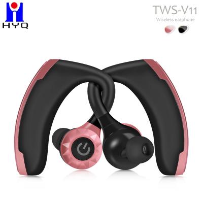 China Black BT5.0 TWS Retractable Bluetooth Earphones 145mAh 6H for Driver Sport for sale