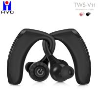 China Black BT5.0 TWS Retractable Bluetooth Earphones 145mAh 6H for Driver Sport for sale