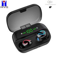 China IPX5 Waterproof Bluetooth 5.0 Earbuds 1500mAh Power Bank Charging Case TWS Sports for sale