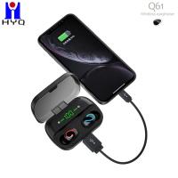 China IPX5 Waterproof Bluetooth 5.0 Earbuds 1500mAh Power Bank Charging Case TWS Sports for sale