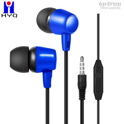 China Multi Color Wired In Ear Earphones 90dB Bass Stereo Headphones 3.5mm 1.2m Cable with Mic for sale