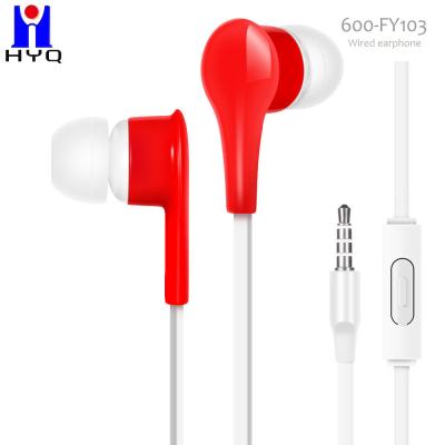 China Wired In Ear Earphones 3.5mm Connector 1.2 Meter with Microphone for Mobile Phones for sale