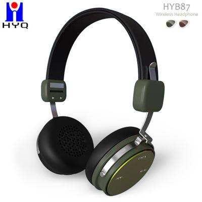 China Pu Leather Strap 15m Wired Bluetooth Headsets Over Ear Headphones for sale