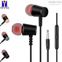 China Wired Bass Earphones 98dB Sensitivity 16 Ohm Impedance 3.5mm Connector Metal Earbuds with Mic for sale