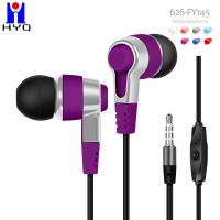 China Universal 3.5mm Wired In-Ear Earphones with Mic 120dB Sensitivity 120cm TPE Cable for Smartphones for sale