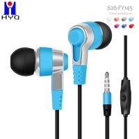 China Universal 3.5mm Wired In-Ear Earphones with Mic 120dB Sensitivity 120cm TPE Cable for Smartphones for sale
