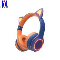 China Bluetooth 5.1 Wireless Gaming Headset 40mm Drivers Stereo Deep Bass with Mic Cat Ears for sale
