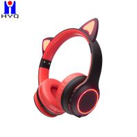 China Bluetooth 5.1 Wireless Gaming Headset 40mm Drivers Stereo Deep Bass with Mic Cat Ears for sale