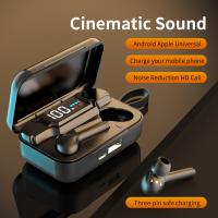 China Bluetooth 5.0 TWS Wireless Earbuds with Power Display Touch Control 2600mAh Charging Case Power Bank for sale