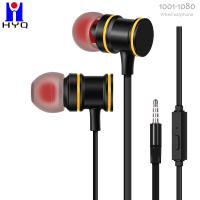 China 3.5mm Wired Metal Earphones with Microphone Super Bass 10mm Driver 1.2m Cable for sale