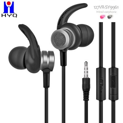 China TPE Wired In Ear Earphones 10mm Driver 120dB Sensitivity Sweatproof Sports Earbuds with 3.5mm Jack for sale