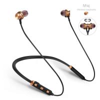 China Foldable Bluetooth V5.1 Wireless Neckband Headset For Phone for sale