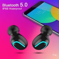 China 1500mAh IPX5 Waterproof Super Bass Power Bank Bluetooth Earphones V5.1 for sale