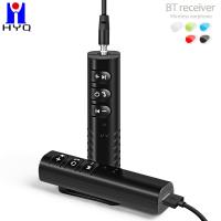 China Bluetooth 5.0 Transmitter Receiver Wireless Earbuds 90mAh Battery 10m Range 3.5mm Aux Car Music Adapter for sale