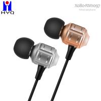 China Wired In Ear Earphones with Mic Volume Control Heavy Bass 3.5mm Metal Headset 32 Ohm for sale