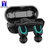 China Jieli V5.0 TWS Bluetooth Earbuds In-Ear with LED Light 50mAh Battery Type-C Charging for sale