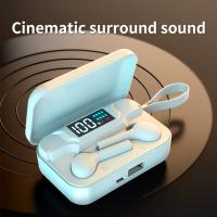 China 2600mAh Waterproof Headset With Bluetooth 5.1 IPX5 Charging Case Touch Control for sale