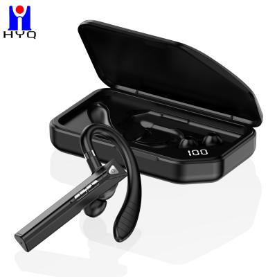 China Mon Eearhook Wireless Bluetooth Earpiece Hands Free QCC Earphones For Driving Office for sale