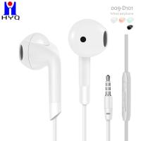 China Wired Earbuds with Microphone HiFi Stereo Bass 10mm Driver 3.5mm Plug In-Ear Headphones for sale