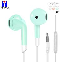 China Wired Earbuds with Microphone HiFi Stereo Bass 10mm Driver 3.5mm Plug In-Ear Headphones for sale