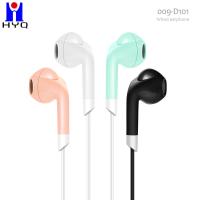 China Wired Earbuds with Microphone HiFi Stereo Bass 10mm Driver 3.5mm Plug In-Ear Headphones for sale