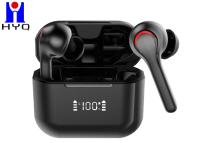 China Bluetooth 5.0 TWS Earbuds USB C Fast Charging LED Light Stereo Headphones 50mAh Battery for sale