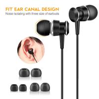 China Wired Noise Cancelling Headphones with Mic Volume Control 10mm Driver 30mW Power Bass for sale