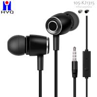 China 3.5mm Bass Wired Earbuds Metal TPE Cable In-Ear Headphones 10mm Driver for sale
