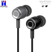 China 3.5mm Bass Wired Earbuds Metal TPE Cable In-Ear Headphones 10mm Driver for sale