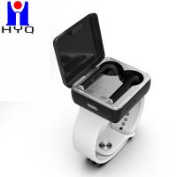 China Leather Smart Watch with Wireless Earbuds 1.3 Inch Bluetooth 5.0 Waterproof 2-in-1 TWS Earphones 320mAh for sale