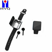 China Leather Smart Watch with Wireless Earbuds 1.3 Inch Bluetooth 5.0 Waterproof 2-in-1 TWS Earphones 320mAh for sale