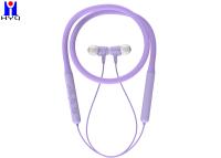 China Bluetooth 5.0 Neckband Earphones Wireless Sports Earbuds with 10mm Drivers 24H Playtime Purple for sale
