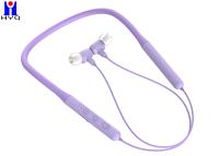 China Bluetooth 5.0 Neckband Earphones Wireless Sports Earbuds with 10mm Drivers 24H Playtime Purple for sale