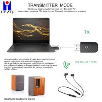China 10m Audio Transmitter Receiver Adapter Black Light Weight USB Bluetooth 5.0 Wireless for sale