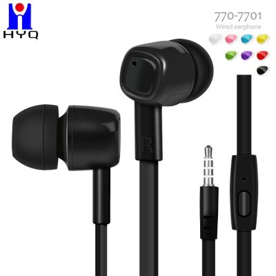 China Wired In Ear Earphones 3.5mm Round Cable 10mm Speaker 120cm TPE Durable for sale