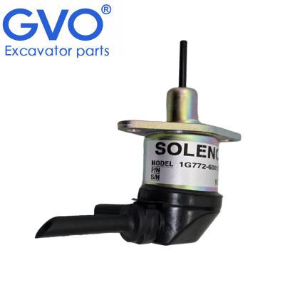 China Stop Solenoid Valve 1G772-60012 Fuel Shut Off Solenoid 1G772-60014 for Kubota V3300 V3600 for sale
